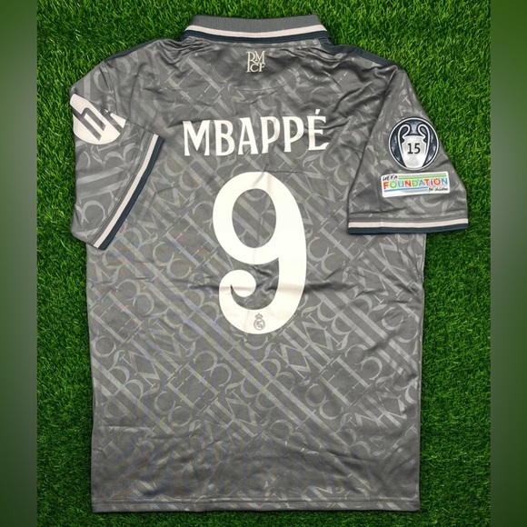 adidas | Shirts | New Club Real Madrid Third Kit Mbappe Mens Jersey ...
